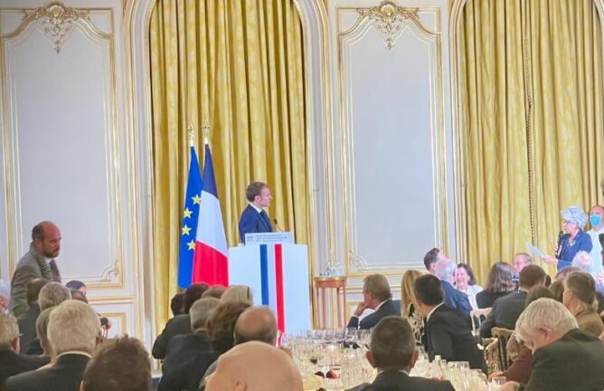Dîner du Cercle Charles Gide : Emmanuel Macron à l’écoute des ...